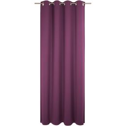 WIRTH Vorhang &raquo;Newbury&laquo; &Ouml;sen 1 Stk. tlg. nach Ma&szlig; lila Baumwolle, Polyester 375cm, &Ouml;sen, 130cm