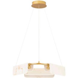 NOVA LUCE Pendelleuchte &raquo;AIDER&laquo; LED-Modul 1 Stk. Warmwei&szlig; gold 3, &Oslash; 63cm H: 130cm, 1 Stk.