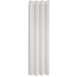 GERSTER Vorhang &raquo;Ilia&laquo; &Ouml;sen 1 Stk. tlg. HxB: 235x140, klasischer Uni &Ouml;senschal beige Wirkware, Polyester 235cm, &Ouml;sen, 140cm