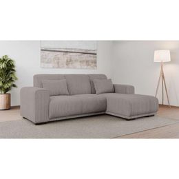 OTTO home Ecksofa &raquo;BORNHOLM L-Form, B: 234 cm - OTTO. Verl&auml;ssliche Qualit&auml;t.&laquo; Recamiere links oder rechts bestellbar, Wellenfederung, inkl. 2 Kissen 