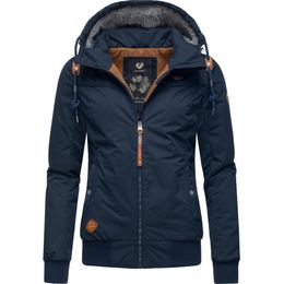 Ragwear Winterjacke 'Jotty' Damen Gr&ouml;&szlig;e XL navy / braun