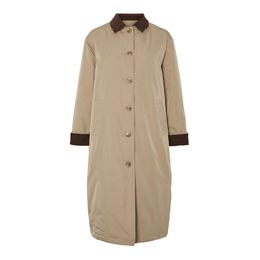 PIECES Between-Seasons Coat 'JORMA' female size XXL Brown / Greige