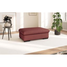 Sit & More sit&more Polsterhocker &raquo;Alcudia&laquo; rot B/H/T: 101cm x 43cm x 68cm, NaturLEDER