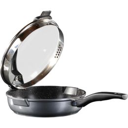 Stoneline Schmorpfanne &raquo;Future&laquo; Aluminiumguss 1 Stk. tlg. &Oslash; 24 cm, Induktion grau &Oslash; 24cm + H&ouml;he 6cm