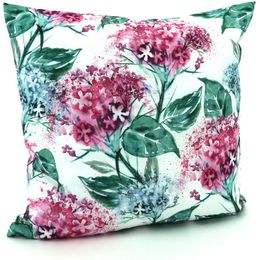 Weckbrodt-Gardinen Dekokissen &raquo;Aquarell&laquo; Lotus-Effekt, Garten, Blumen, Kissen, ohne F&uuml;llung bunt Bezug: 100% Polyester B/L: 48cm x 48cm, 1 Stk.