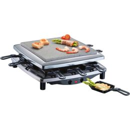 Steba Raclette &raquo;RC 3 plus chrom&laquo; 8 Stk. Raclettepf&auml;nnchen 1.450 W silber Einheitsgr&ouml;&szlig;e
