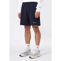 Champion Herren Sweatshorts "ICONS Terry 9-inch Bermuda", blau, Gr. S, Obermaterial: 69% Baumwolle, 31% Polyester, Hosen, als Bermuda-Variante, mit