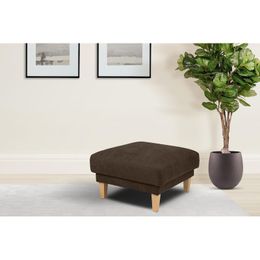 OTTO home Polsterhocker &raquo;TRIPLO passend zur Serie, Ma&szlig;e B/T/H: 82/72/46 cm&laquo; mit Wellenunterfederung, in hochwertiger Verarbeitung braun Luxus-