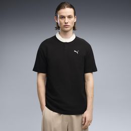 Puma Herren T-Shirt "Puma Class Relaxed Polo Herren", schwarz, Gr. XXL, clean, Obermaterial: 32% Polyester, 66% Baumwolle, 2% Elasthan. Kragen: 96%