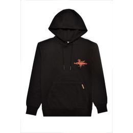 PAS DE MONACO Herren Kapuzensweatshirt "Pas De Monaco LA PEGAUS CHEVRON HOODY"schwarz, Gr. L, bedruckt, 80% Baumwolle, 20% Polyester, Sweatshirts