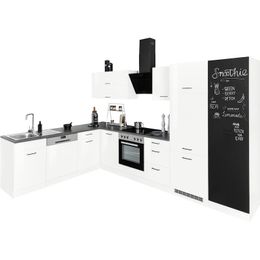 KOCHSTATION Winkelk&uuml;che &raquo;KS-Trier&laquo; ohne E-Ger&auml;te, Stellbreite 220/330 cm wei&szlig; B/H/T: 220cm x 220cm