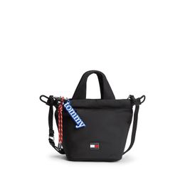 Tommy Jeans Damen Handtasche &raquo;TJW ICON CHARMS BUCKET BAG&laquo; Damen Tragetasche, Umh&auml;ngetasche mit abnehmbarem Schl&uuml;sselanh&auml;nger B/H/T: 14cm x 17,5cm x 