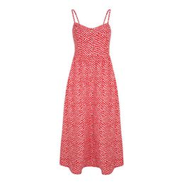 Lascana Sommerkleid in rot-creme-bedruckt | Gr.: 46