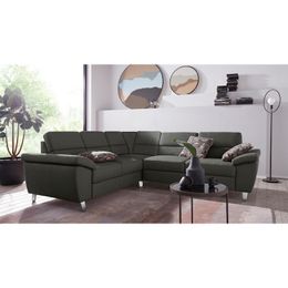 Sit & More sit&more Ecksofa &raquo;Sorano L-Form&laquo; wahlweise mit Bett- und Relaxfunktion, inkl. Bettkasten grau B/H/T: 249cm x 88cm x 229cm, Struktur fein, langer 