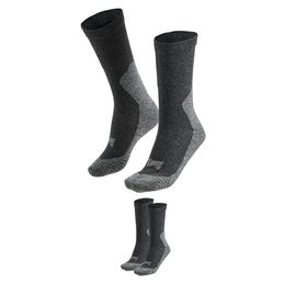 Damen Wandersocken, XTREME SOCKSWEAR, Gr. 39, grau, Materialmix, bestickt, Socken, Gepolsterte Unisex Wander-/ Sport- und Funktionssocken