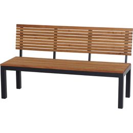 siena GARDEN Gartenbank &raquo;Bozen 2er Aluminiumgestell anthrazit Robininenholz&laquo; Fl&auml;chen aus Robinienholz FSC 100% beige Aluminium, Holz B/H/T: 146cm x 88cm x 57,5cm
