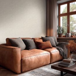 Livingwalls living walls Vliestapete &raquo;Vibes & Styles Elina &ndash; Soft Texture Vliestapete&laquo; uni leicht strukturiert Feine Struktur mit edlem Glanz f&uuml;r eine ruhige, 