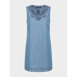 KOROSHI Kleid mit besticktem Denim-Effekt in blau | Gr.: XXL