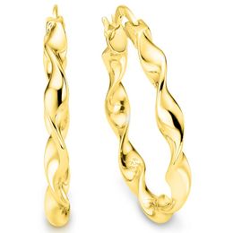 Bruno Banani Damen Paar Creolen &raquo;Schmuck Geschenk Silber 925 Ohrschmuck Ohrringe&laquo; gold 26,8mm, Silber 925 (Sterlingsilber)