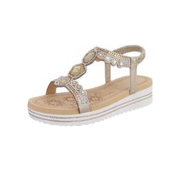 Ital-Design Sandale & Sandalette in Gold | Gr.: 38