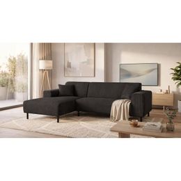 OTTO home Ecksofa &raquo;ARROS L-Form mit Wellenunterfederung, Ma&szlig;e B/T/H: 235/163/81 cm&laquo; incl. Zierkissen, mit Recamiere rechts/links bestellbar, auch in 