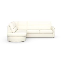 Sit & More sit&more Ecksofa &raquo;Panini L-Form&laquo; wahlweise mit Vorziehsitz und Bettkasten beige B/H/T: 243cm x 87cm x 155cm, Struktur weich, Ottomane links, ohne 