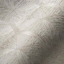 Livingwalls living walls Vliestapete &raquo;My Home My Spa&laquo; Motiv geometrisch grafisch strukturiert Design Tapete Geometrisch Tapeten Wohnzimmer Schlafzimmer K&uuml;che 