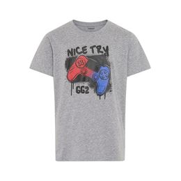 Kidsworld T-Shirt in graumeliert | Gr.: 152-158