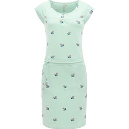Ragwear Kleid 'Penellope' Damen Gr&ouml;&szlig;e 46 mint / dunkelgr&uuml;n / pink