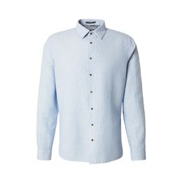 No Excess Button Up Shirt male size M Blue / White