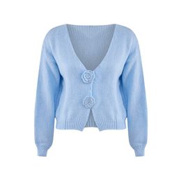 Trendyol Strickjacke Damen Gr&ouml;&szlig;e M hellblau