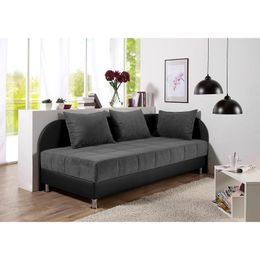 Maintal Polsterliege schwarz Bezug: 100% Polyester. Seitenteile: 100% Kunstleder. R&uuml;ckenteil: 100% Kunstleder Kunstleder Microfaser Seitenteil rechts, 