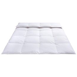 OTTO products Daunenbettdecke &raquo;Jannika&laquo; warm F&uuml;llung 80% Daunen & 20% Federn 1 Stk. tlg. plastikfreie Verpackung wei&szlig; Bezug: 100% Baumwolle. F&uuml;llung: 