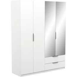 Demeyere Group Kleiderschrank &raquo;Ghost&laquo; Breite ca. 120cm, H&ouml;he ca. 200cm wei&szlig; Holzwerkstoff Kronberg Eich, B/H/T: 157,3cm x 203cm x 49,6cm, Schubladen: 
