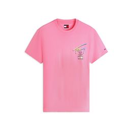 Tommy Jeans T-Shirt Herren Gr&ouml;&szlig;e XXL hellblau / gelb / altrosa / schwarz