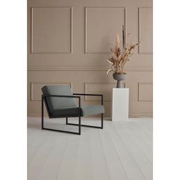 INNOVATION LIVING Cocktailsessel &raquo;Vikko Designsessel, bequem, Industriedesign&laquo; moderner Stuhl, Sitz und R&uuml;cken aus hochelastischem Schaum grau B/H/T: 