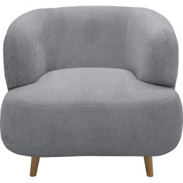 Home Affaire Sessel &raquo;Tistam&laquo; Formsch&ouml;ner Polstersessel, perfektes Einzelst&uuml;ck, organische Form grau 95% Polyester, 5% Nylon Struktur weich, B/H/T: 
