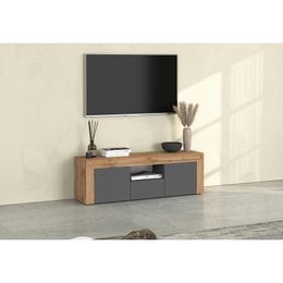 OTTO home Lowboard &raquo;CHRONOS Breite 155 cm mit 2 T&uuml;ren, 1 Schublade,1 offenes Fach&laquo; 1 Stk. tlg. TV-Board, Sideboard niedrig, Grifflos mit Push to Open 