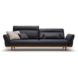 Creation BY ROLF BENZ 4-Sitzer &raquo;CR.460 mit verstellbarer R&uuml;ckenlehne, Designsofa, bequem&laquo; Sockel in Nussbaum, F&uuml;&szlig;e Nussbaum, Breite 248 cm schwarz 