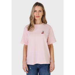 KLEINIGKEIT Damen T-Shirt "Kleinigkeit Big Worm Sh&ouml;rt Girls", rosa, Gr. L, bedruckt, 100% Baumwolle, Shirts