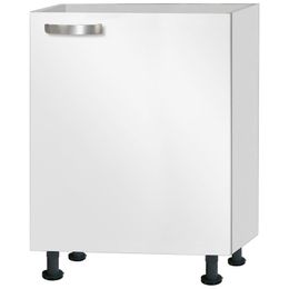 Optifit Sp&uuml;lenschrank &raquo;Ole&laquo; wei&szlig; Holzwerkstoff B/H/T: 60cm x 87cm x 58,4cm, T&uuml;ren: 1 Stk.
