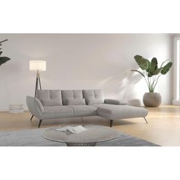 OTTO home Ecksofa &raquo;Mikado L-Form&laquo; inkl. Sitztiefenverstellung und Armteilverstellung grau 100% Polyester B/H/T: 276cm x 88cm x 183cm, Breitcord 