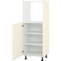 KOCHSTATION Backofenumbauschrank &raquo;"KS-Scafa", wahlweise T&uuml;rschlag rechts oder links&laquo; Breite/H&ouml;he: 60/150 cm, mit zwei Einlegeb&ouml;den beige magnolia, B/H