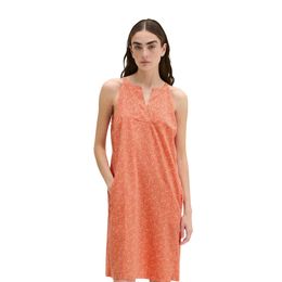 Marc O'Polo MARC O'POLO Damen Minikleid "aus bedrucktem Baumwoll-Voile", orange, Gr. 36, bedruckt, Obermaterial: 100% Baumwolle. Futter: 100% Modal, Kleider