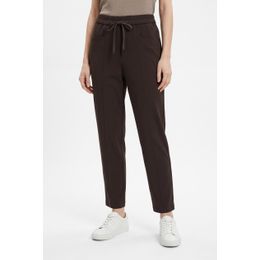 Damen Stoffhose, braun, Gr. 48, s.Oliver BLACK LABEL, unifarben, Web, Obermaterial: 78% Polyester, 22% Elasthan. Futter: 100% Polyester, Hosen,
