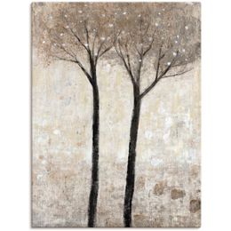Artland Leinwandbild &raquo;Bl&uuml;hender Baum II&laquo; B&auml;ume 1 Stk. tlg. auf Holzrahmen gespannt grau Leinwand B/H/T: 60cm x 80cm, Leinwandbild B&auml;ume Hochformat, 1 Stk.