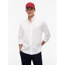 Tommy Hilfiger Herren Langarmhemd "CORE FLEX POPLIN SOLID Regular Fit SHIRT", wei&szlig;, Gr. XXXL, Web, Obermaterial: 100% Baumwolle, Hemden, Regular Fit