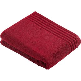 Vossen Saunatuch &raquo;Vienna Style Supersoft&laquo; mit Bord&uuml;re rot Walkfrottee, Baumwolle B/L: 100cmx150cm, 1 Stk., 1 Saunatuch (100x150cm), Walkfrottee