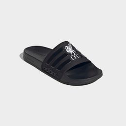 Damen Badesandale "ADILETTE SHOWER FC LIVERPOOL BADESCHLAPPEN", adidas Sportswear, Gr. 44,5, schwarz, Synthetik, Schuhe, Badelatschen