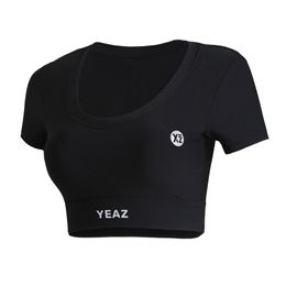 YEAZ Damen Sporttop "SHORT TOP CLUB LEVEL", schwarz, Gr. M, Obermaterial: 78% Polyester PES. 22% Elasthan EL., Tops